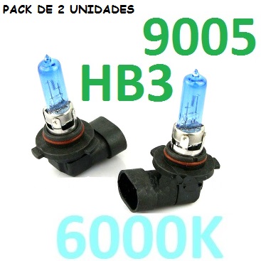 2X HB3 H10 9005 HIR1 9011 HALOGENAS 6000K ELECTRONICA EN OFERTA .COM ...